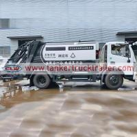 China Dongfeng 4x2 10 cbm Municipal Garbage Compactor Truck with Bin Lifter for sale