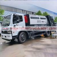 China Dongfeng 4x2 10 cbm Municipal Garbage Compactor Truck with Bin Lifter for sale