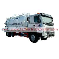 China Sinotruck HOWO V7 6x4 15000 liters Vacuum Sewage Suction Tanker Truck for Waste Management for sale