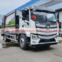 China Foton 4x2 14cbm Hydraulic Garbage Collection Compactor Truck for sale