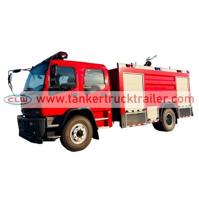 China ISUZU 4X2 5CBM Water Tank 1CBM Foam Tank Fire Truck for Municipal Fire Fighting for sale