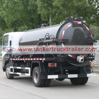 China ISUZU 4X2 8000liters Vacuum Sewage Collection Truck for Waste Management for sale