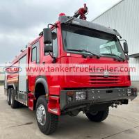 China HOWO 6X6 14CBM Fire Fighting Truck for Long-Distance Fire Suppression for sale