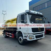 China Shacman 4x2 12000 litres Italy Jurop Pump Vacuum Sewage Tanker Truck for Waste Water Collection for sale