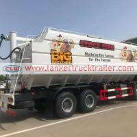China Sinotruk HOWO 8X4 40CBM 20tons Hydraulic Driven Bulk Feed Truck for Feed Mill for sale