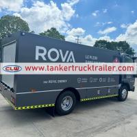 China ISUZU 4x2 5,000L Square Fuel Dispensing Tanker Truck for sale