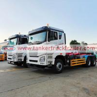 China FAW 6x4 20 Ton Hook Lift Roll Off Garbage Truck for Municipal Waste Collection for sale
