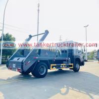 China Sinotruk HOWO 4×2 10CBM Skip Loader Roll Off Garbage Truck for Solid Waste Collection for sale