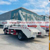 China Sinotruk HOWO Small 4X2 8CBM 10 tons Skip Loader Garbage Truck for Waste Transfer Station for sale