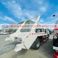 China Sinotruk HOWO Small 4X2 8CBM 10 tons Skip Loader Garbage Truck for Waste Transfer Station for sale