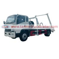 China Sinotruk HOWO Small 4X2 8CBM 10 tons Skip Loader Garbage Truck for Waste Transfer Station for sale