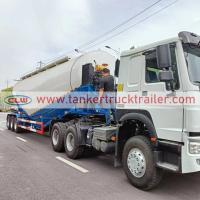 China 3 Axles 60cbm Dry Bulk Pneumatic Cement Tanker Trailer for sale