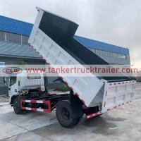 China Small Dongfeng 3 Tons Self-Unloading Garbage Truck for Construction Debris for sale