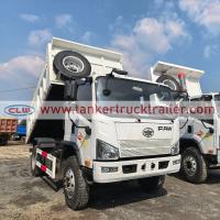 China Small FAW 5 Tons Self-Unloading Garbage Dump Truck for Construction Debris for sale