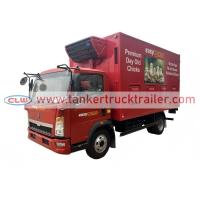 China HOWO 4X2 Chick Transport Truck with Cooling System for sale