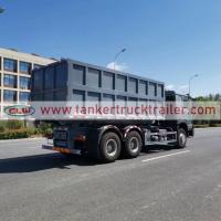 China HOWO 6X4 25CBM Hook Lift Garbage Truck with Detachable Waste Container for sale