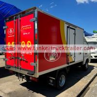 China Foton Mini 1 Ton 2 Ton Freezer Truck for Fresh Meat Beef Pork for sale