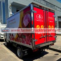 China Foton Mini 1 Ton 2 Ton Freezer Truck for Fresh Meat Beef Pork for sale