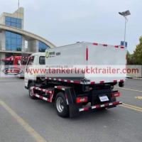 China Foton 4x2 3ton 3m3 Small Hook Lift Garbage Truck for Residential Waste Collection for sale