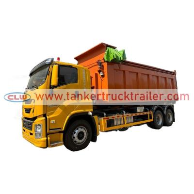 China ISUZU GIGA 6X4 20CBM Hydraulic Hook Arm Truck with Interchangeable Garbage Bins for sale