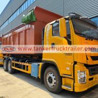China ISUZU GIGA 6X4 20CBM Hydraulic Hook Arm Truck with Interchangeable Garbage Bins for sale