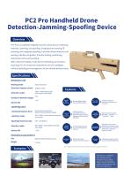 China Full Coverage Portable Counter UAS System Handheld Drone Detection Jammer Spoofing Device for sale