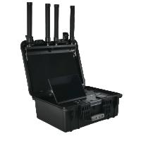 China Portarble Design Suitcase Drone Detector 5km Radius Range With Touch Screen Interface for sale