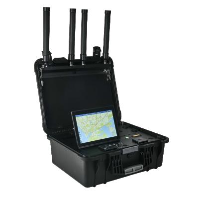 China Portarble Design Suitcase Drone Detector 5km Radius Range With Touch Screen Interface for sale