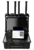 China Portarble Design Suitcase Drone Detector 5km Radius Range With Touch Screen Interface for sale