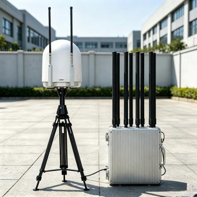 China 30MHz~6GHz Fixed Anti Drone System With 10km Detection Distance 5km Interference Distance for sale