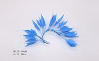 China Millinery supplies goose feather flower mount with wire accessory for sale