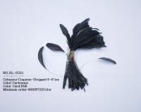 China Dyed Pattern Party Decoration Stripped Rooster Coque Feather 12-14inch / 14-16inch for sale