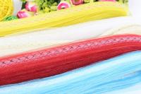 China Polyester Mesh Fabric 60gsm For Millinery Supplies And Hat Decoration for sale