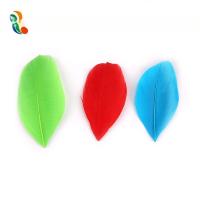 China 4-6cm Stripped Carnival Costume Feathers , Goose Nagoire Feather Eye Catching Designs for sale