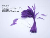 China FEDEX Shipping for Millinery Supplies Stripped Coque Feather for sale