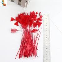 China 8-10cm Dyed Stripped Goose Carnival Feathers For Customer Requirements for sale