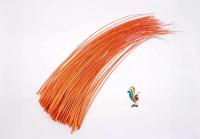 China Millinery Supplies Ostrich Feather Quill with Dyed Pattern 50-55cm for sale