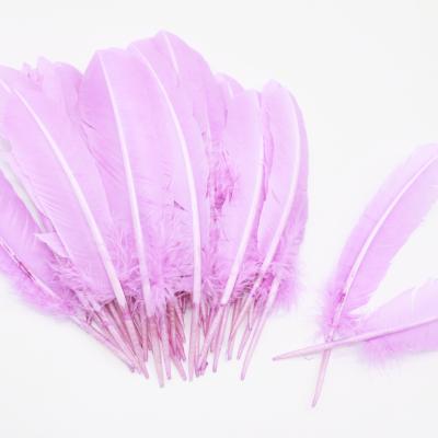China Party Decoration Colored Turkey Feathers Event Supplies 10-12 inch for sale