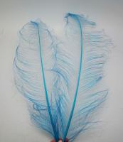 China Handmade Multi Colored Millinery Feather Burnt Ostrich Plumes Feather 50-55cm for sale