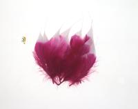 China Handmade Two Tone Stripped Goose Carnival Feathers For Personalized Crafts for sale