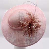 China 1 Color Print Method Christmas Party Decoration Sinamay Feather Fascinator Hat for sale
