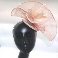China Female Party-goers' Essential Sinamay And Feather Fascinator Hat with Headband for sale