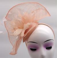 China Female Party-goers' Essential Sinamay And Feather Fascinator Hat with Headband for sale