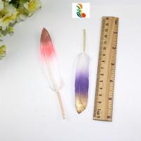 China 5-6inch Two Tones Millinery Feather , Colored Turkey Feathers For Fashionable Styles for sale