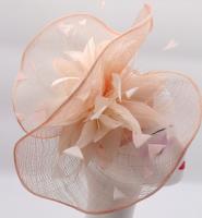 China Female Party-goers' Essential Sinamay And Feather Fascinator Hat with Headband for sale