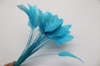 China 25-30cm Decor Millinery Feather , Head Arrow Stripped Ostrich Plume Feathers for sale