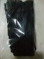 China Black Rooster Cock Coque Feather Trim With Satin Ribbon Tapes And Chicken Feather for sale