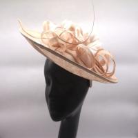 China Stylish Sinamay Base and Feather Church Hat for Four Seasons in Dobby Style for sale