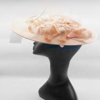 China Stylish Sinamay Base and Feather Church Hat for Four Seasons in Dobby Style for sale