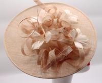 China Stylish Sinamay Base and Feather Church Hat for Four Seasons in Dobby Style for sale